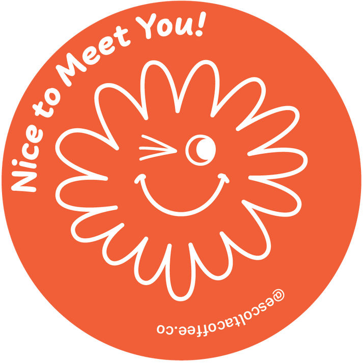 Nice to Meet You Sticker Pack – Escolta Coffee Company