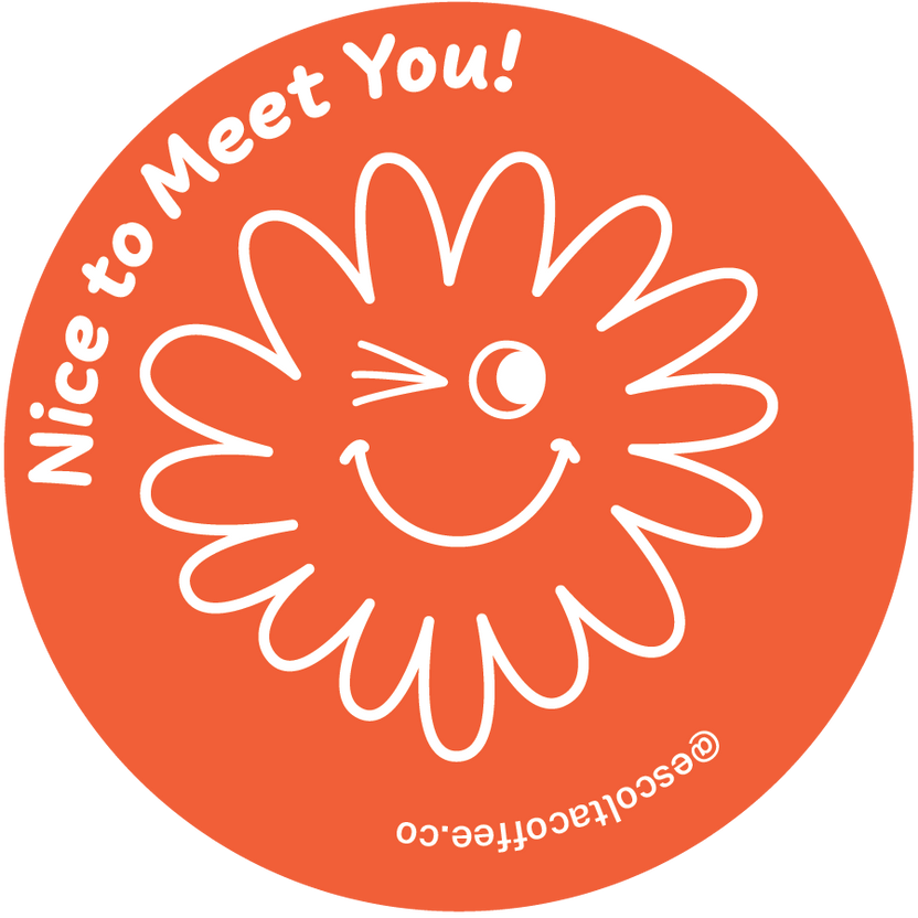 Nice to Meet You Sticker Pack – Escolta Coffee Company